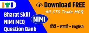Bharat Skill NIMI MCQ question Bank PDF Free Download